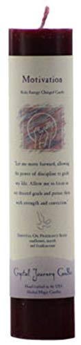 CRYSTAL JOURNEY Candle Pillar Motivation, 1 EA