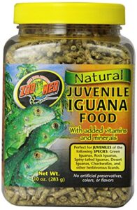 zoo med laboratories szmzm80 iguana juvenile soft-moist pellets, 10-ounce