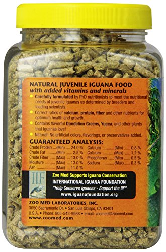 Zoo Med Laboratories Szmzm80 Iguana Juvenile Soft-Moist Pellets, 10-Ounce