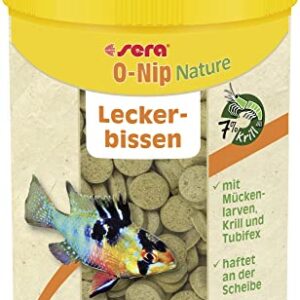 Sera O-Nip Treat Tablets Fish Food, 2.1 Ounce Container