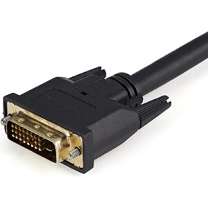 StarTech.com 1ft DVI Splitter Cable - M / F - DVI-D to 2x DVI-D Dual Video Splitter for Your Split Screen Computer Monitor (DVISPL1DD), Black