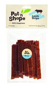 pet 'n shape lamb jerky dog treats - 3 ounce