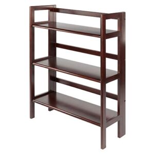 winsome wood terry shelving, walnut, 3