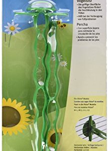 Vision Bird Cage Perch, Parakeet Perch, 2-Pack, Green, 83415