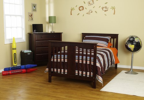 DaVinci Twin/Full Size Bed Conversion Kit (M4799) in Espresso