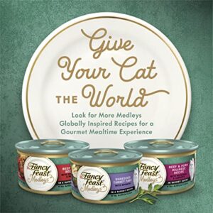 Purina Fancy Feast Wet Cat Food Medleys Florentine Wet Cat Food Variety Pack - (2 Packs of 12) 3 oz. Cans