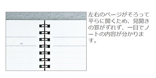 Kokuyo Campus Wide Twin Ring Notebook - Special B5 (7.5" X 10") - 30 Lines - 70 Sheets - Blue