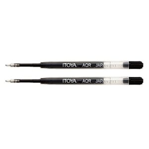 itoya aqr-10bp-bk aquaroller pen ink refill 2-pack black