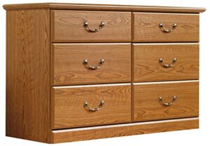 sauder orchard hills dresser, carolina oak finish