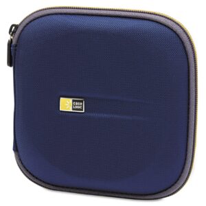 case logic evw-24 eva molded 24 capacity cd/dvd case (blue)