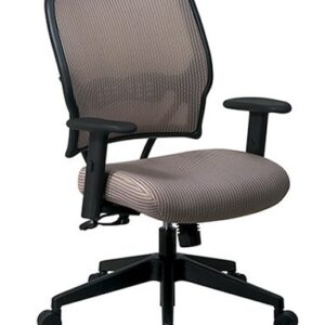 SPACE Seating Deluxe VeraFlex Fabric Seat and Back, 2-to-1 Synchro Tilt Control and 2-Way Adjustable Arms Managers Chair, Latte