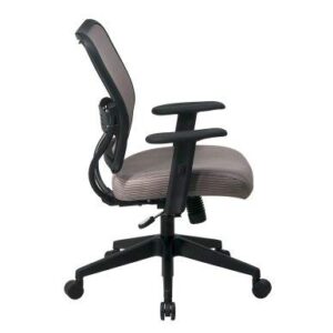 SPACE Seating Deluxe VeraFlex Fabric Seat and Back, 2-to-1 Synchro Tilt Control and 2-Way Adjustable Arms Managers Chair, Latte