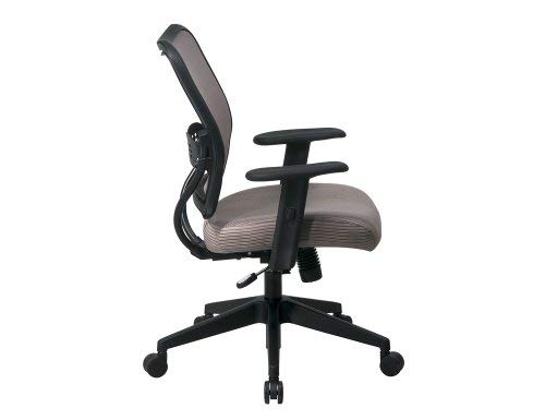 SPACE Seating Deluxe VeraFlex Fabric Seat and Back, 2-to-1 Synchro Tilt Control and 2-Way Adjustable Arms Managers Chair, Latte