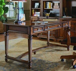 hooker furniture brookhaven leg desk in clear cherry finish