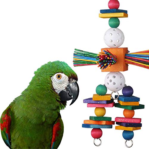 Super Bird Creations SB513 Willy Nilly Bird Toy, Medium/Large Bird Size, 14" x 6.5"