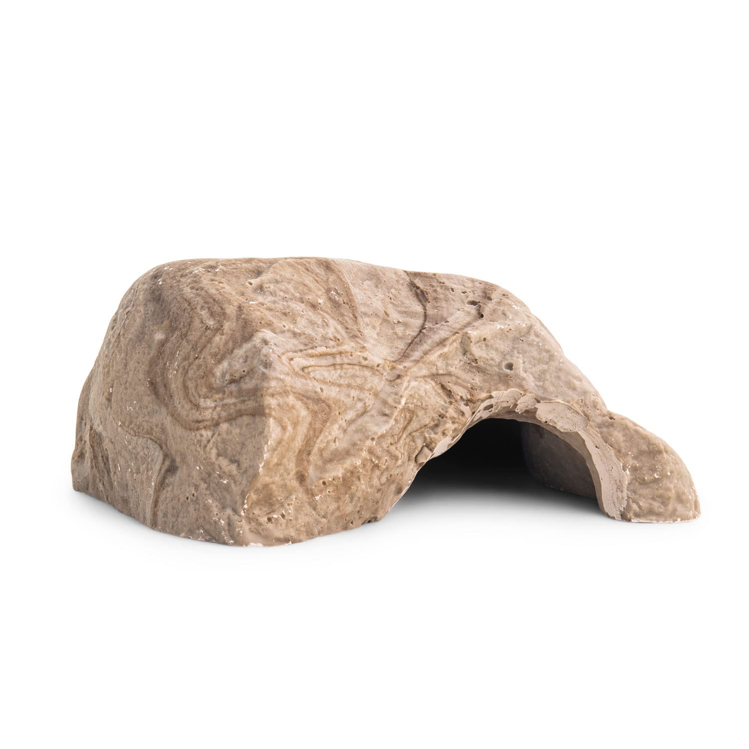 Fluker's Reptile Rock Cave - Natural Looking Rock Cave for all Reptiles, Amphibians and Arachnids, Large 9"