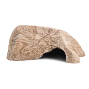 Fluker's Reptile Rock Cave - Natural Looking Rock Cave for all Reptiles, Amphibians and Arachnids, Large 9"