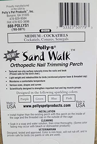 Polly's Sand Walk Orthopedic Bird Perch, Medium