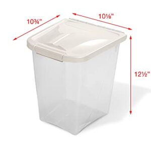 Van Ness 10-Pound Food Container with Fresh-Tite Seal (FC10) white