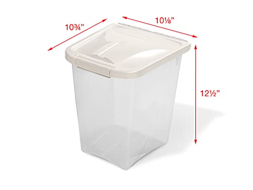 Van Ness 10-Pound Food Container with Fresh-Tite Seal (FC10) white