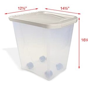 Van Ness 25-Pound Food Container with Fresh-Tite Seal with Wheels