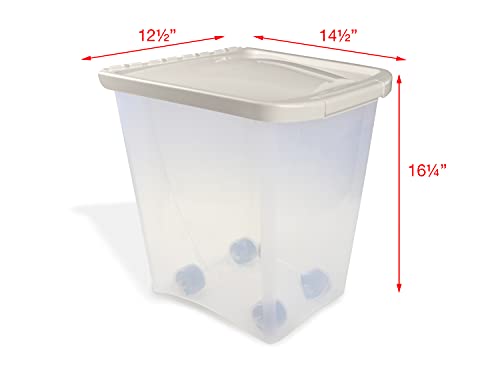 Van Ness 25-Pound Food Container with Fresh-Tite Seal with Wheels