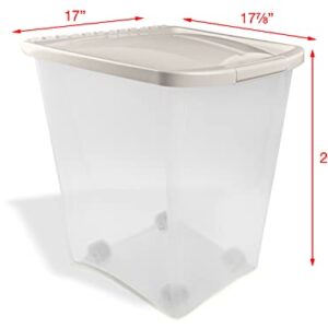 Van Ness 50-Pound Food Container with Fresh-Tite Seal and Wheels