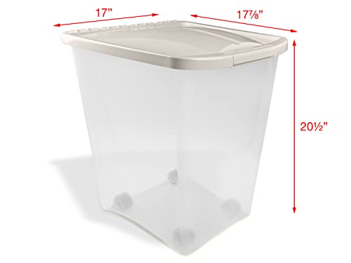 Van Ness 50-Pound Food Container with Fresh-Tite Seal and Wheels