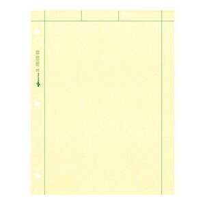 National Computation Pad, 5 x 5 Quad Ruling and Unruled, 8.5" x 11", 200 Sheets (42389), Green