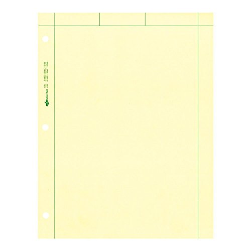 National Computation Pad, 5 x 5 Quad Ruling and Unruled, 8.5" x 11", 200 Sheets (42389), Green