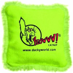 yeowww pillow refills catnip toy, green