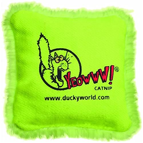 Yeowww Pillow Refills Catnip Toy, Green