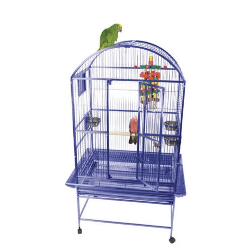 A&E Cage 9003223 Platinum Dome Top Bird Cage with 3/4" Bar Spacing, 32" x 23"