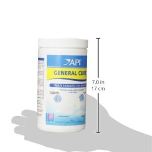 API GENERAL CURE Freshwater and Saltwater Fish Powder Medication 30-Ounce Bulk Box,White