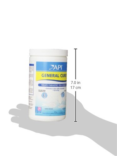 API GENERAL CURE Freshwater and Saltwater Fish Powder Medication 30-Ounce Bulk Box,White