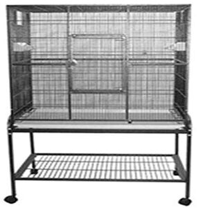 a&e cage co. flight cage & stand, 32"x21", blue