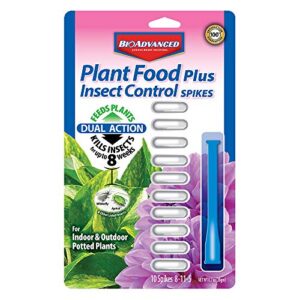 bioadvanced plant food insect control spikes, 10 spikes