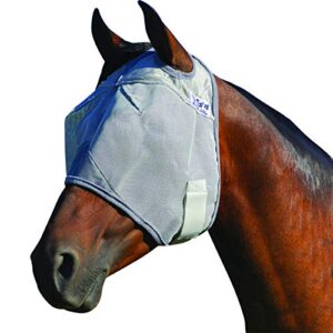 cashel crusader standard fly mask no ears or nose,gray,horse