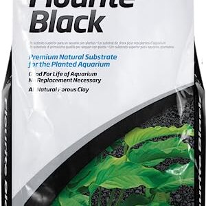 Seachem Flourite Black Clay Gravel - Stable Porous Natural Planted Aquarium Substrate 15.4 lbs