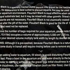 Seachem Flourite Black Clay Gravel - Stable Porous Natural Planted Aquarium Substrate 15.4 lbs