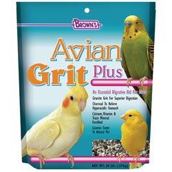 fm brown's super premium avian grit plus for birds