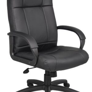 Boss Office Products Caressoft Executive High Back Chair in Black