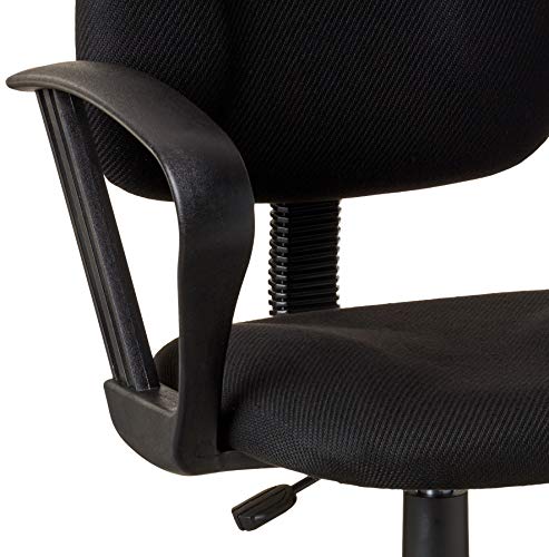 Boss Office Products Ergonomic Works Drafting Chair with Loop Arms in Black