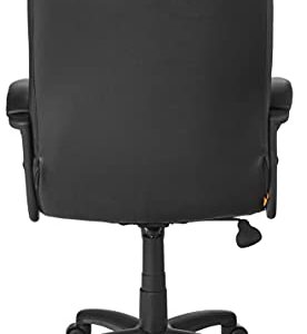 Boss Office Products Executive High Back LeatherPlus Chair in Black