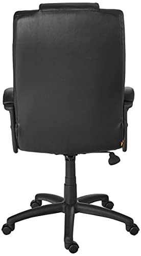 Boss Office Products Executive High Back LeatherPlus Chair in Black