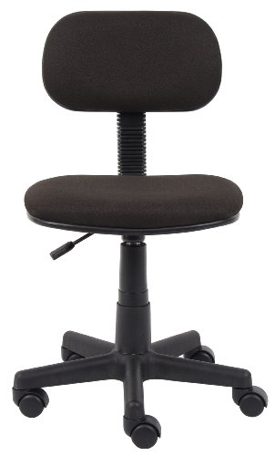 Boss Office Products Fabric Steno Chair in Black