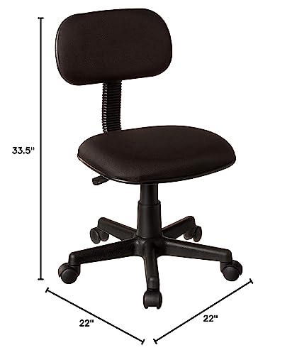 Boss Office Products Fabric Steno Chair in Black