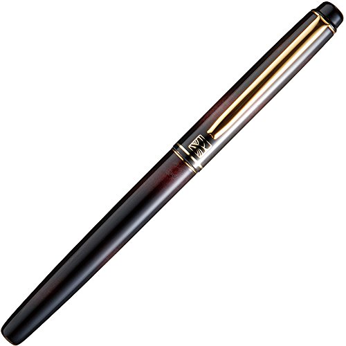 Kuretake Fountain Hair Brush Pen( No.50), Sable Hair - Black Body Red Accents Refill