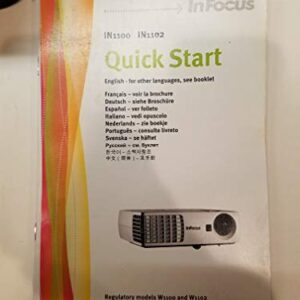 InFocus IN1100 Ultra Mobile DLP Projector, 2.75 lbs, XGA, 2100 Lumens