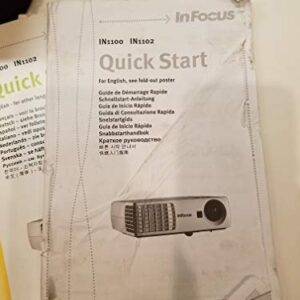 InFocus IN1100 Ultra Mobile DLP Projector, 2.75 lbs, XGA, 2100 Lumens